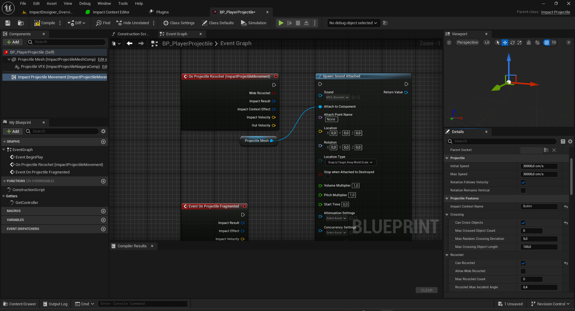 Create weapon and projectile – Lost in Game Studio